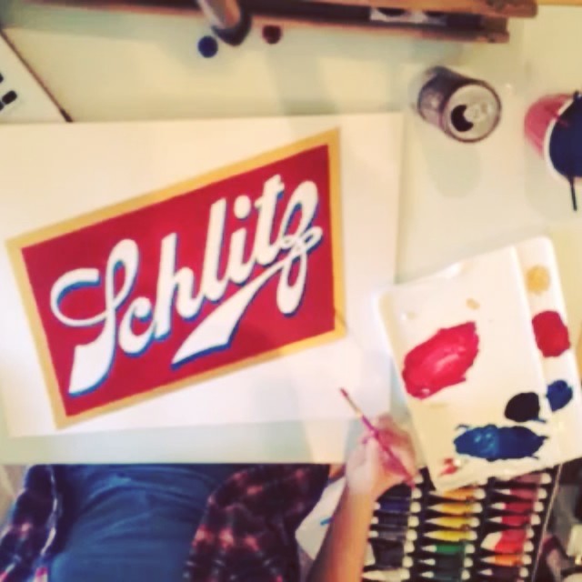 #Schlitz logos made the #classic way by @morgandavidson. #handmade #OriginalAdobeSuite - Schlitz ...
